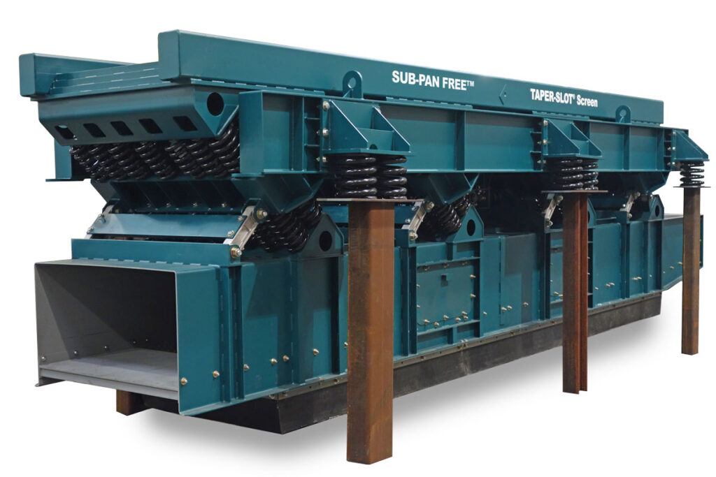 SUB-PAN FREE® TAPER-SLOT® Vibratory Screen - Action Vibratory Equipment